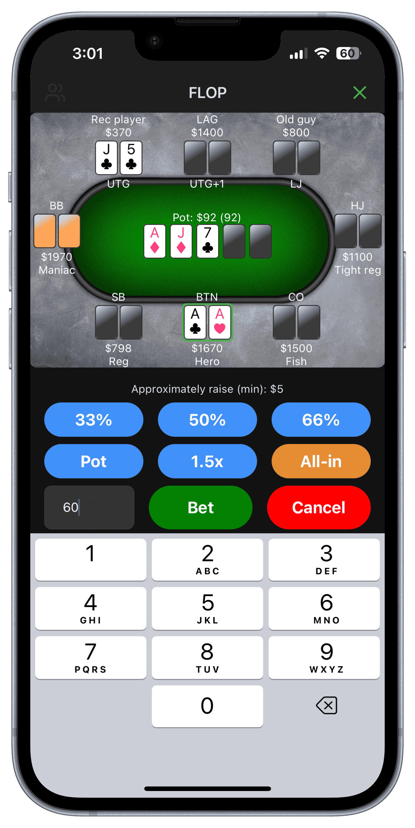 Live Poker Hand Tracker - Fastroll Poker