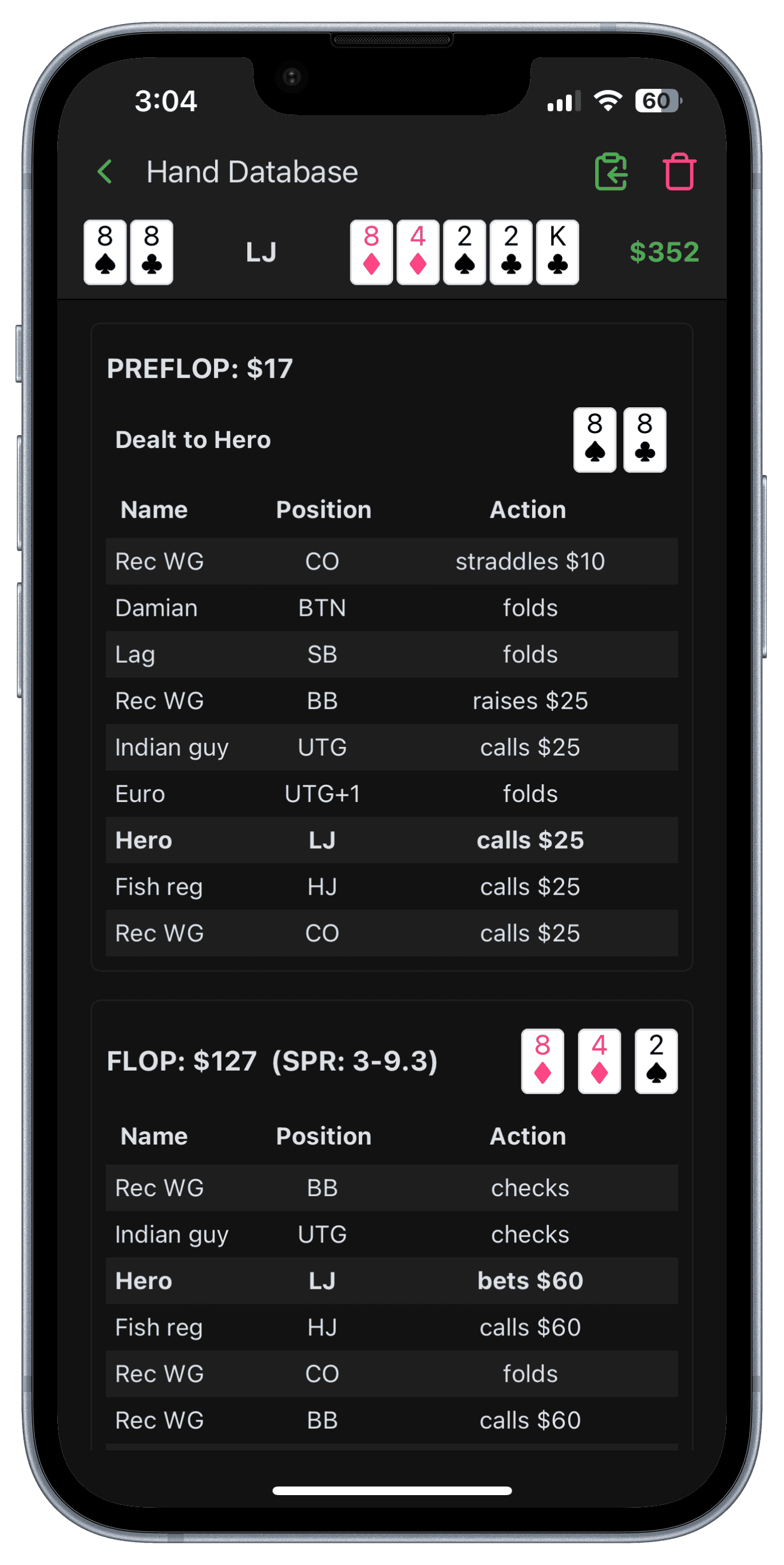 Live Poker Hand Tracker - Fastroll Poker